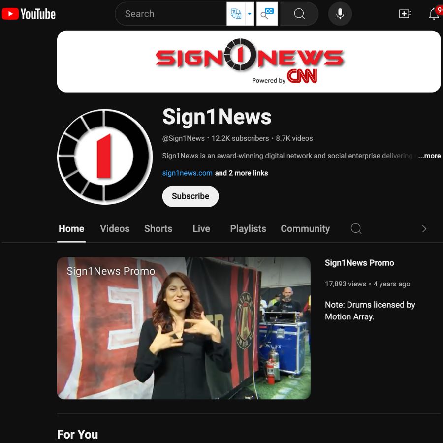 Sign1News | YouTube channel – NeoHear