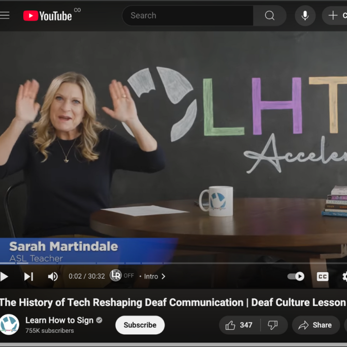 The History of Tech Reshaping Deaf Communication | YouTube – Learn How ...